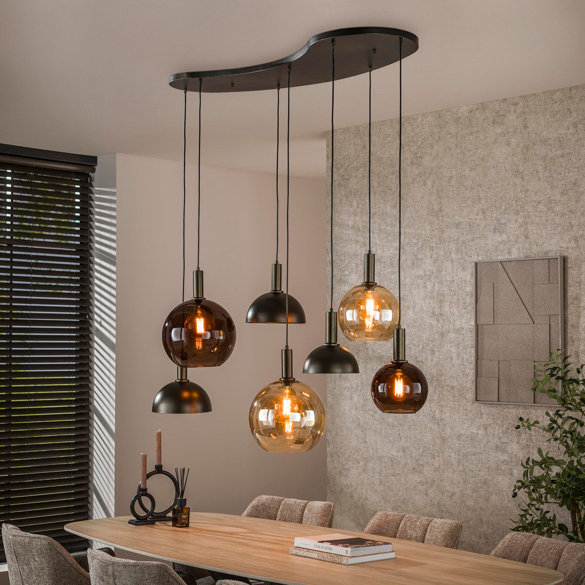 Cluster Lamp 4+3L | Buy Pendant Lamp | Industrial Home